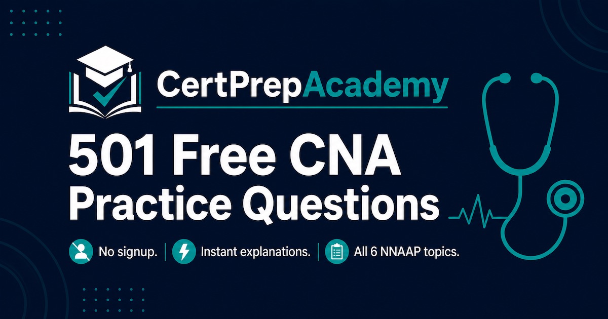 Best Free CNA Practice Tests Online 2026 — Honest Comparison ...